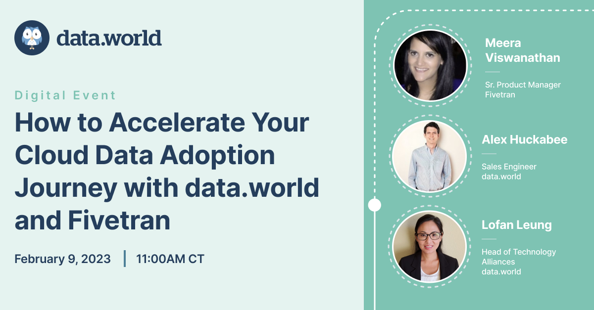 How to accelerate your cloud data adoption journey with data.world and ...