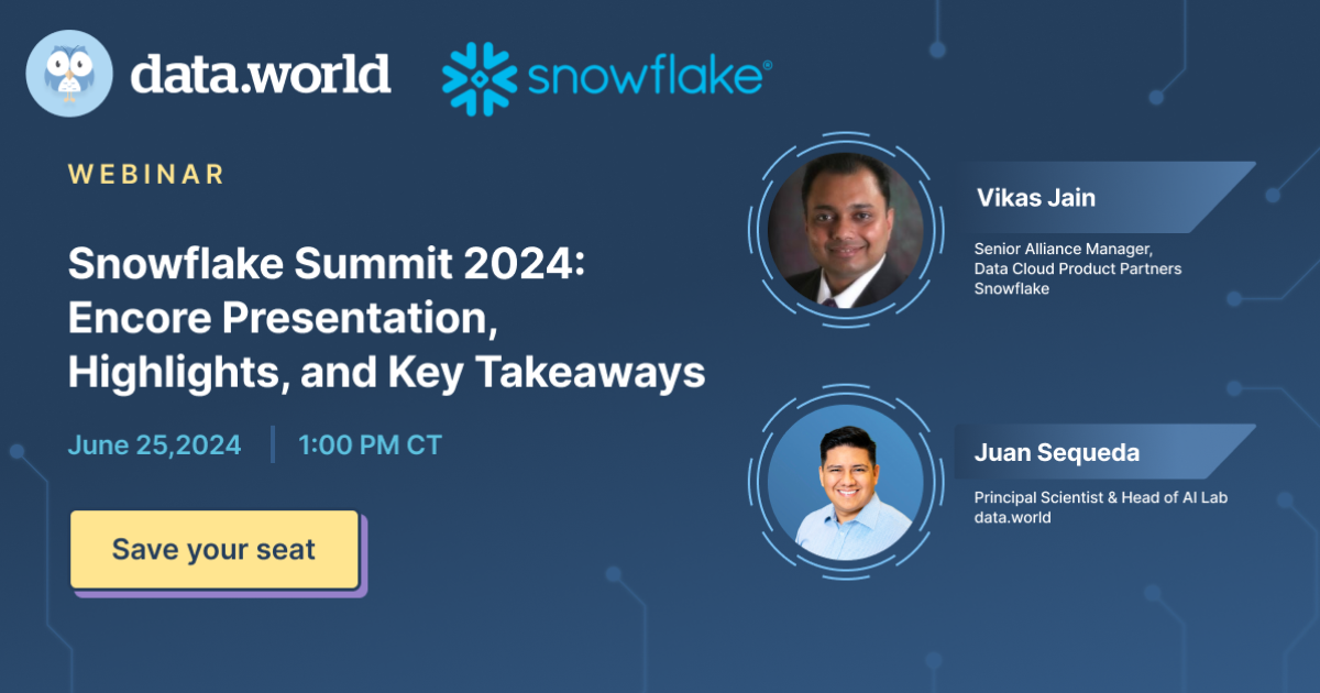 Snowflake Summit 2024: Encore Presentation, Highlights, and Key ...